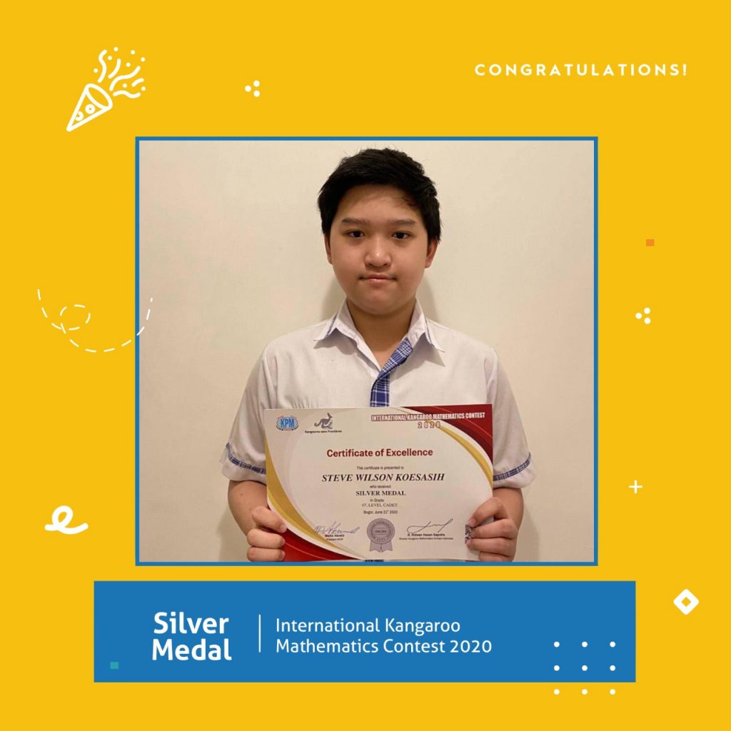 Silver Medal International Kangaroo Mathematics Conteset 2020 – Sekolah ...